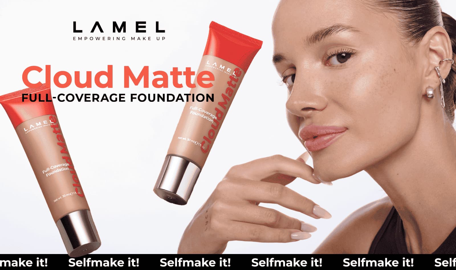 Тональний крем для обличчя LAMEL Make Up Cloud Matte Full-Coverage ...